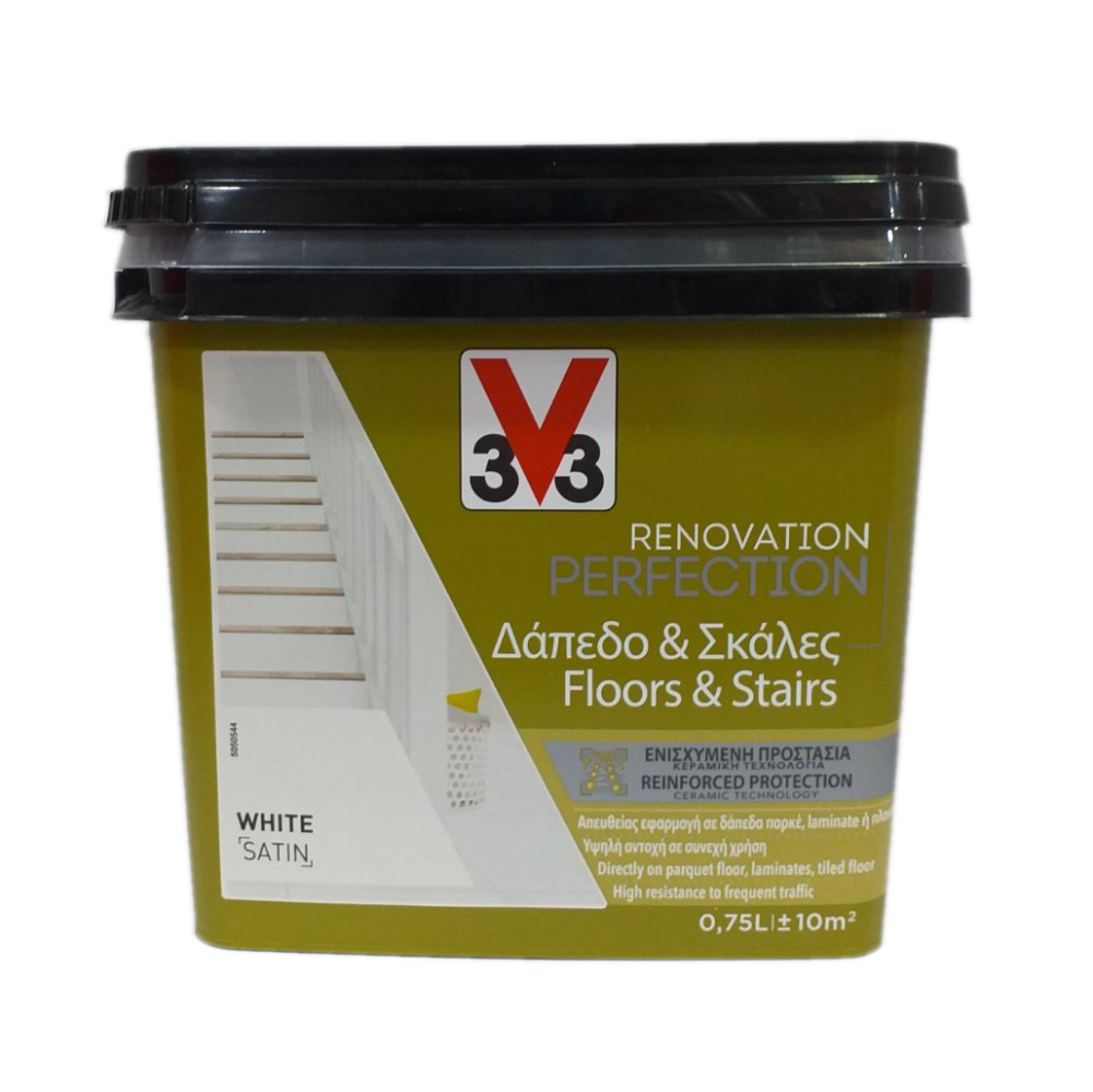 FLOOR & STAIRS RENOVATION PAINT WHITE 750ML V33 | MASTOREMATA DIY SHOP ...